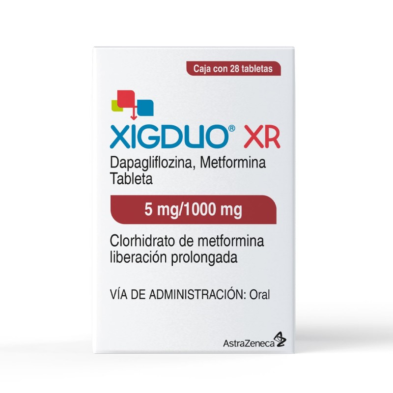 Xigduo XR 10 Mg Dapagliflozina Metformina 28 Tabletas AstraZeneca Xigduo XR 10 Mg Dapagliflozina Metformina 28 Tabletas AstraZeneca